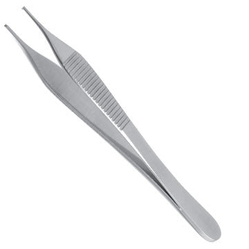 Adson Tissue Forceps - 0.5mm 1x2 Extra Delicate Teeth - JEDMED